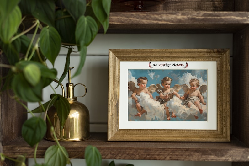 Cherub Triplets in the Clouds | Christian Heavens | Realistic Painting ...
