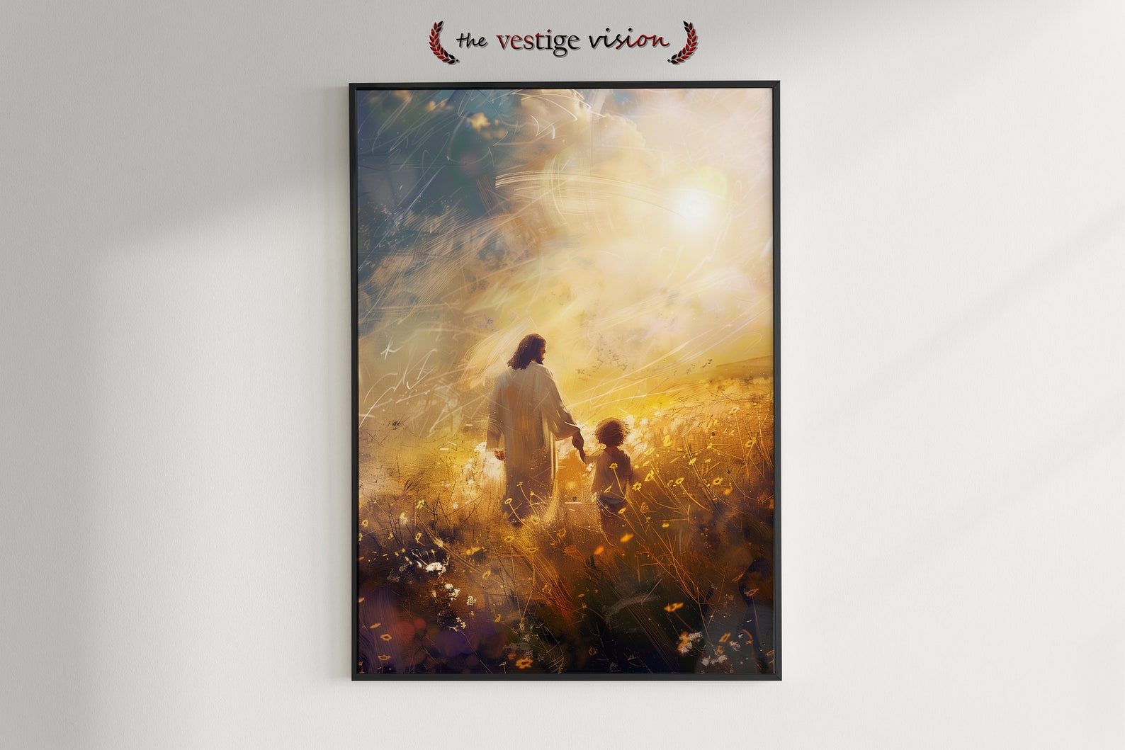 Come Follow Me | Jesus Walks With Child | Christian Imagery | Love ...
