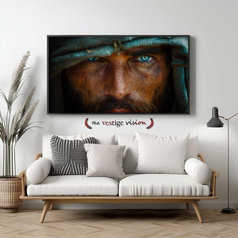 The Piercing Eyes of Jesus Christ Realistic Portrait Painting Love ...