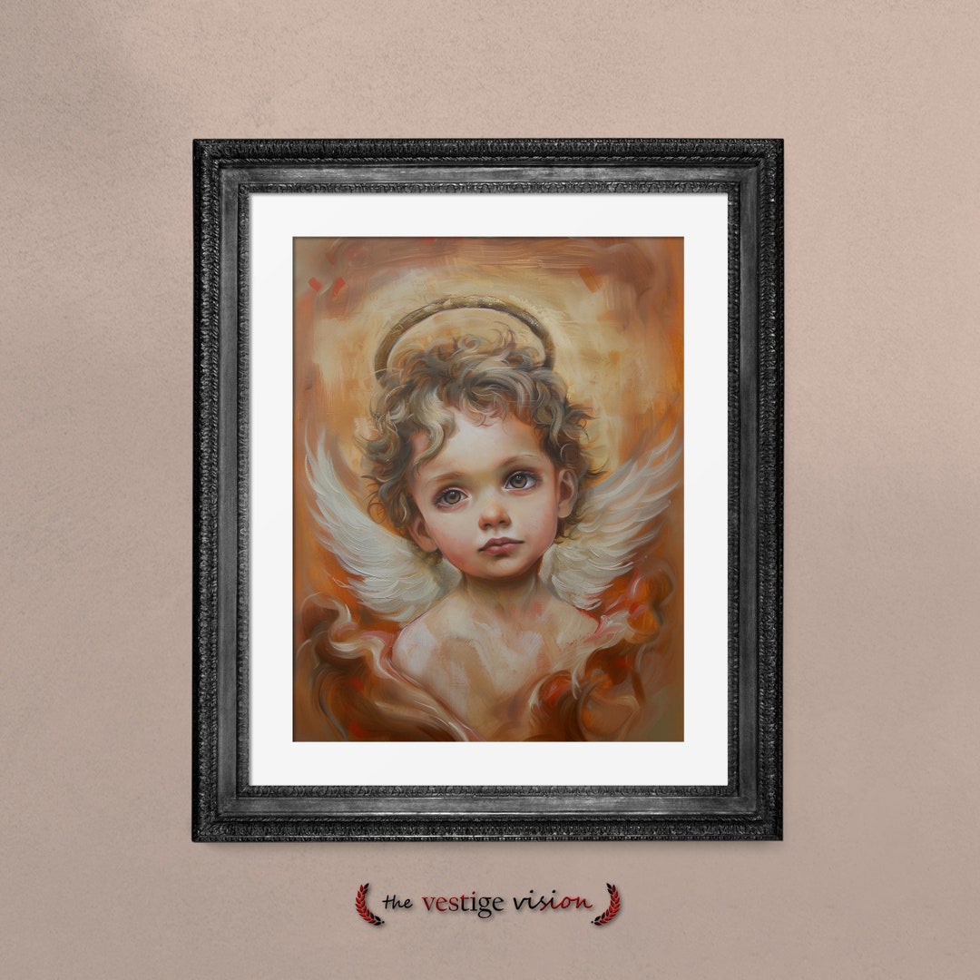 Cupid Portrait | Cherub | Cute Angel | Love | Roman | Vintage Painting ...
