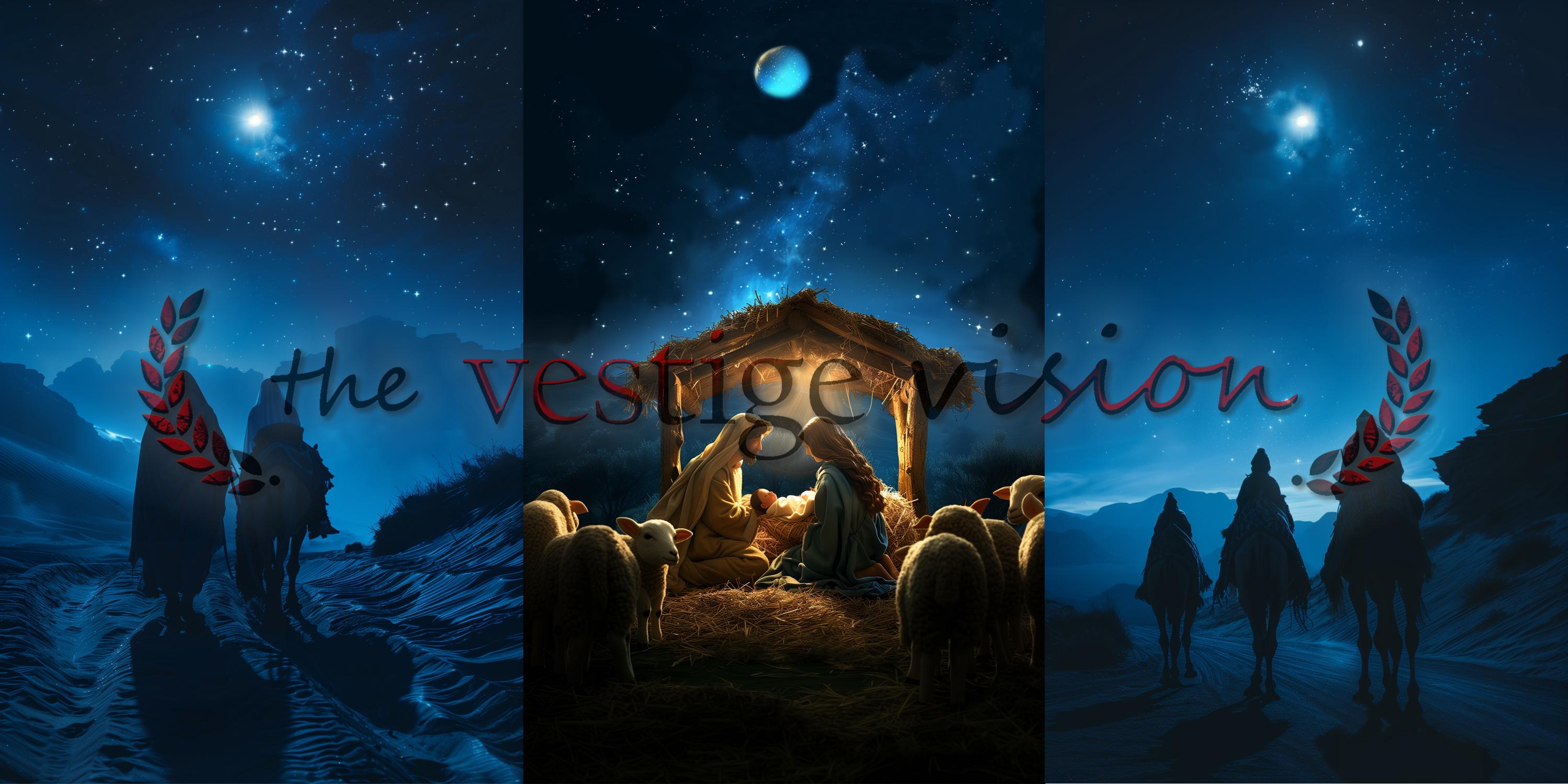 Nativity Scene (three-frame) | Baby Jesus | Mary & Joseph | Three Kings ...