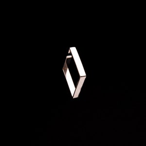 Geometric Square Ear Cuff/ Non Gender Binary Silver Ear Wrap/ Non ...