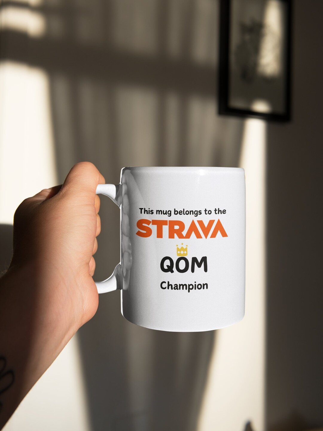 Strava QOM Champion Mug: Runner Cyclist Gift - Etsy