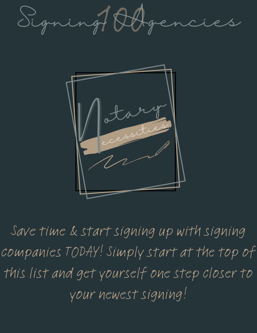 Updated 2023 List of 100 Signing Agencies - Etsy
