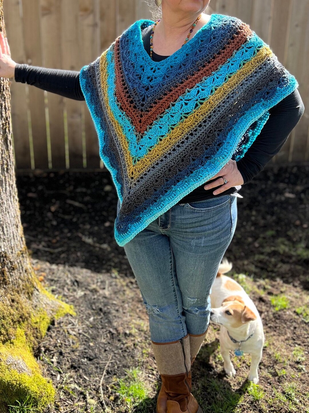 Boho Shells and More Poncho - Etsy