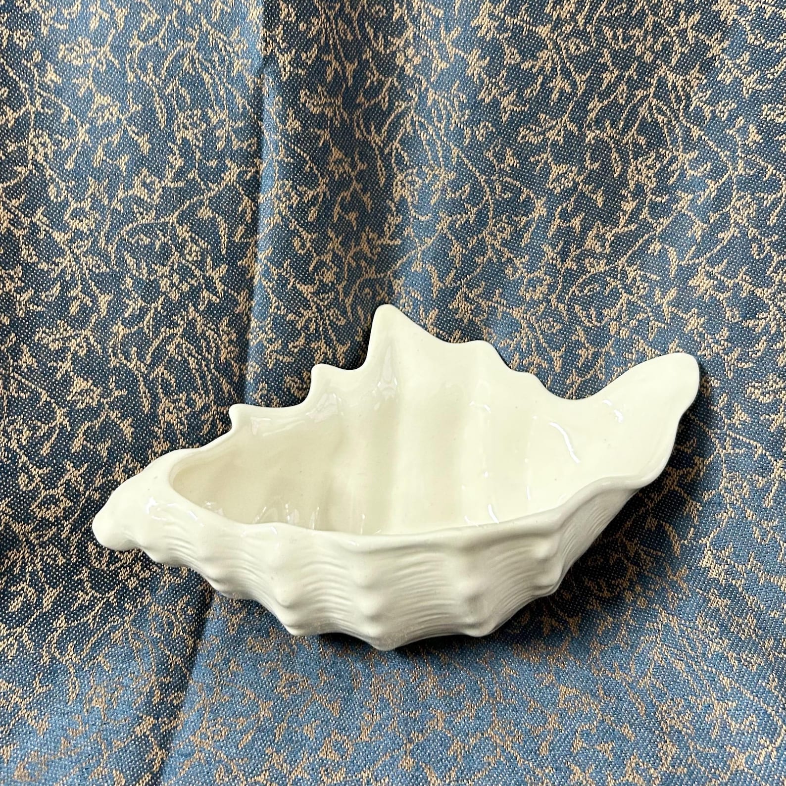 Vintage Martan Portugal Ceramic Seashell Jewellery Dish / Soap Holder ...