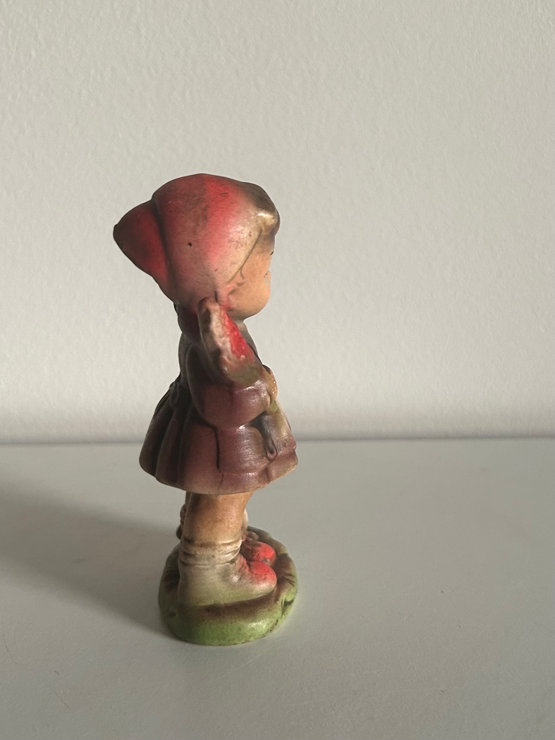 Vintage Girl & Rabbit Figurine - Goebel Hummel Germany Antique Ornament ...
