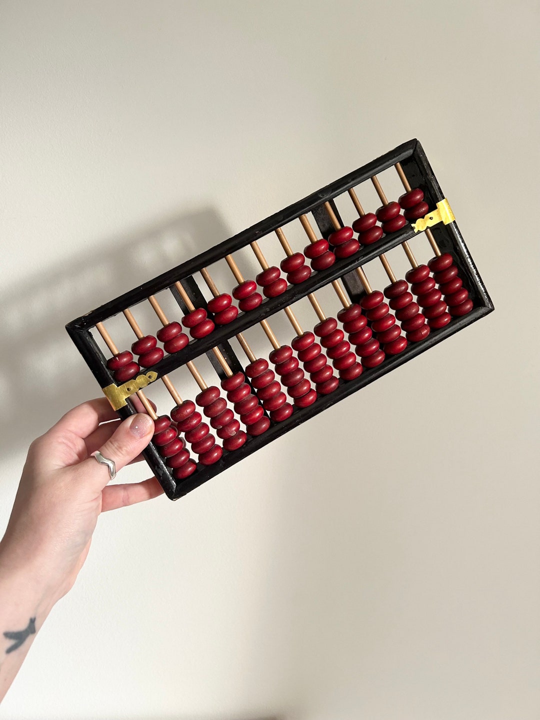 Vintage Decorative Abacus - Wooden Ornamental / Wall Decor - Mid ...