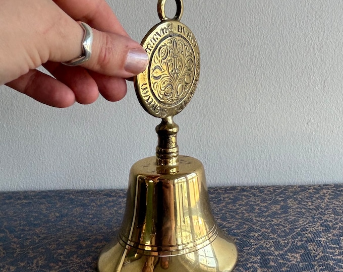 Vintage Cestrefeld Bell - Brass Metal, Sigilum Commune Handbell ...