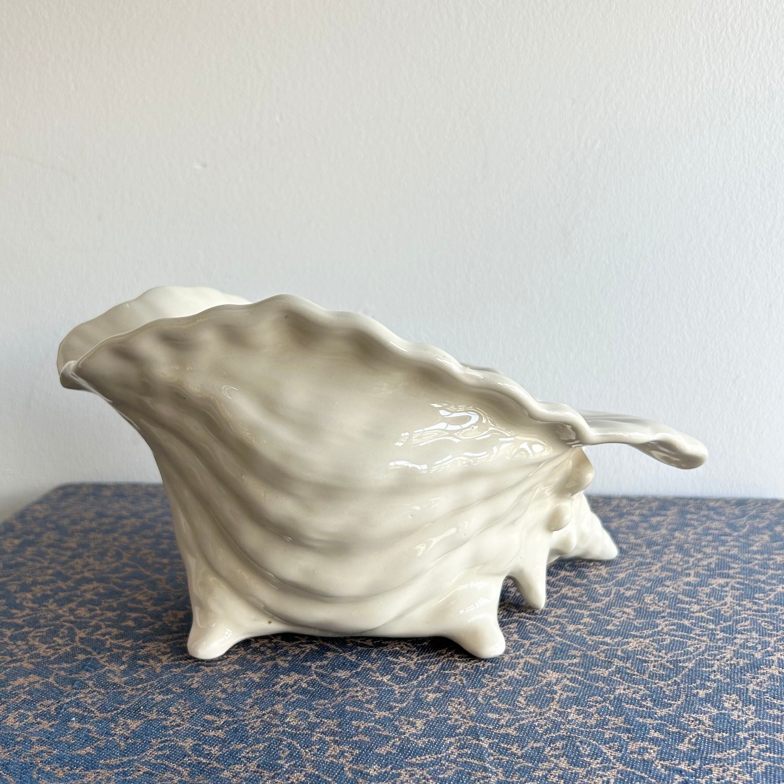 Vintage Seashell Planter / Jewellery Holder Statement Decor, Romantic ...