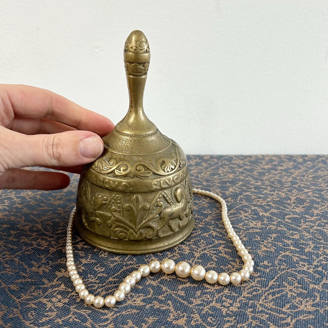 Vintage Brass Sanctus Bell Catholic Alter Bell Metal Sanctuary ...