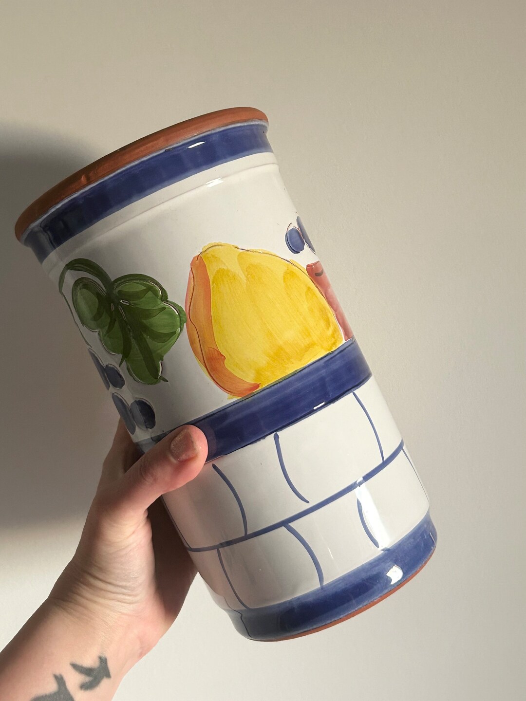 Vintage Mediterranean Terracotta - Planter / Wine Cooler / Decorative ...