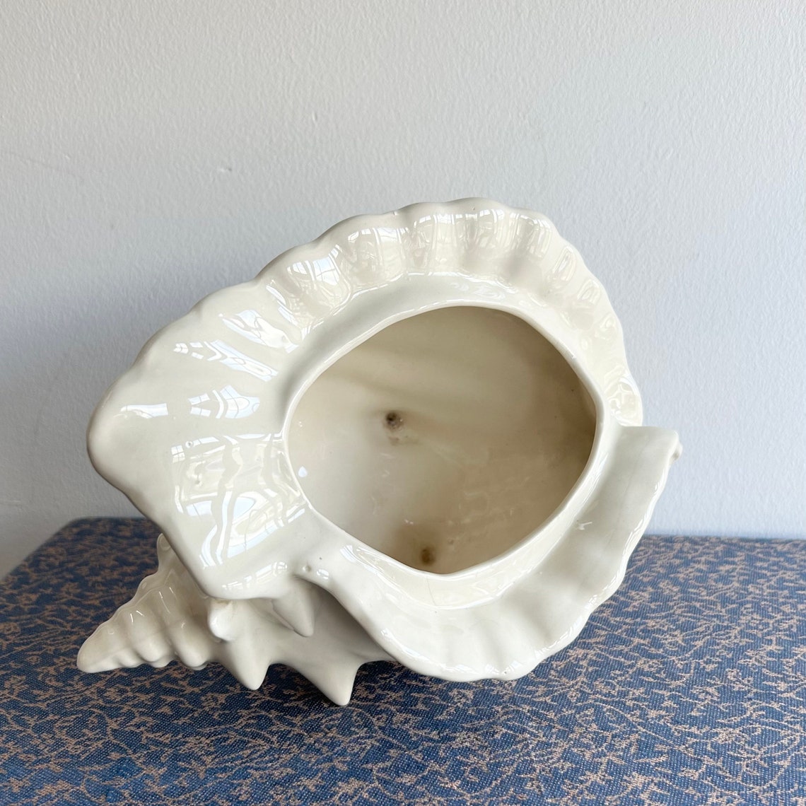 Vintage Seashell Planter / Jewellery Holder Statement Decor, Romantic ...