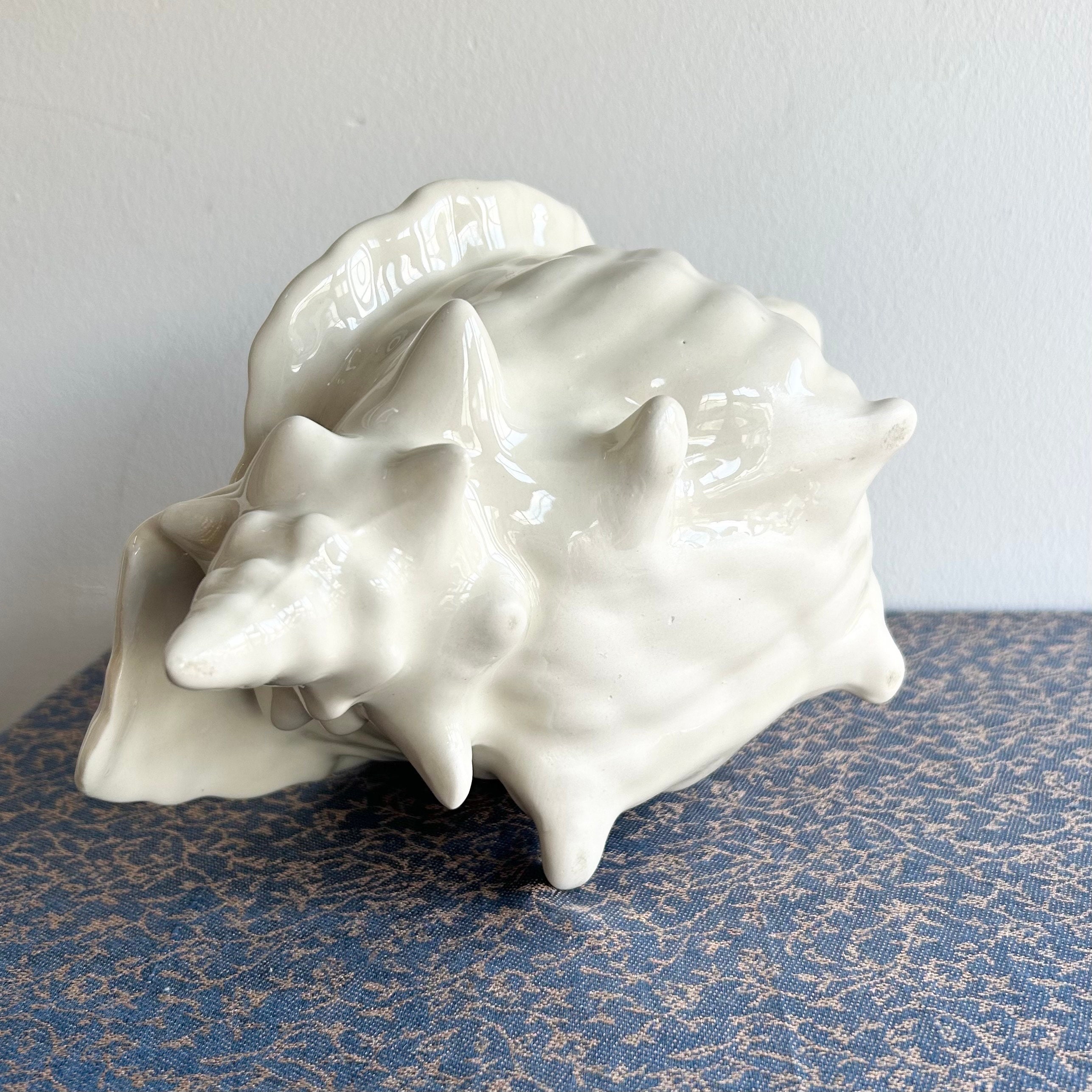 Vintage Seashell Planter / Jewellery Holder Statement Decor, Romantic ...