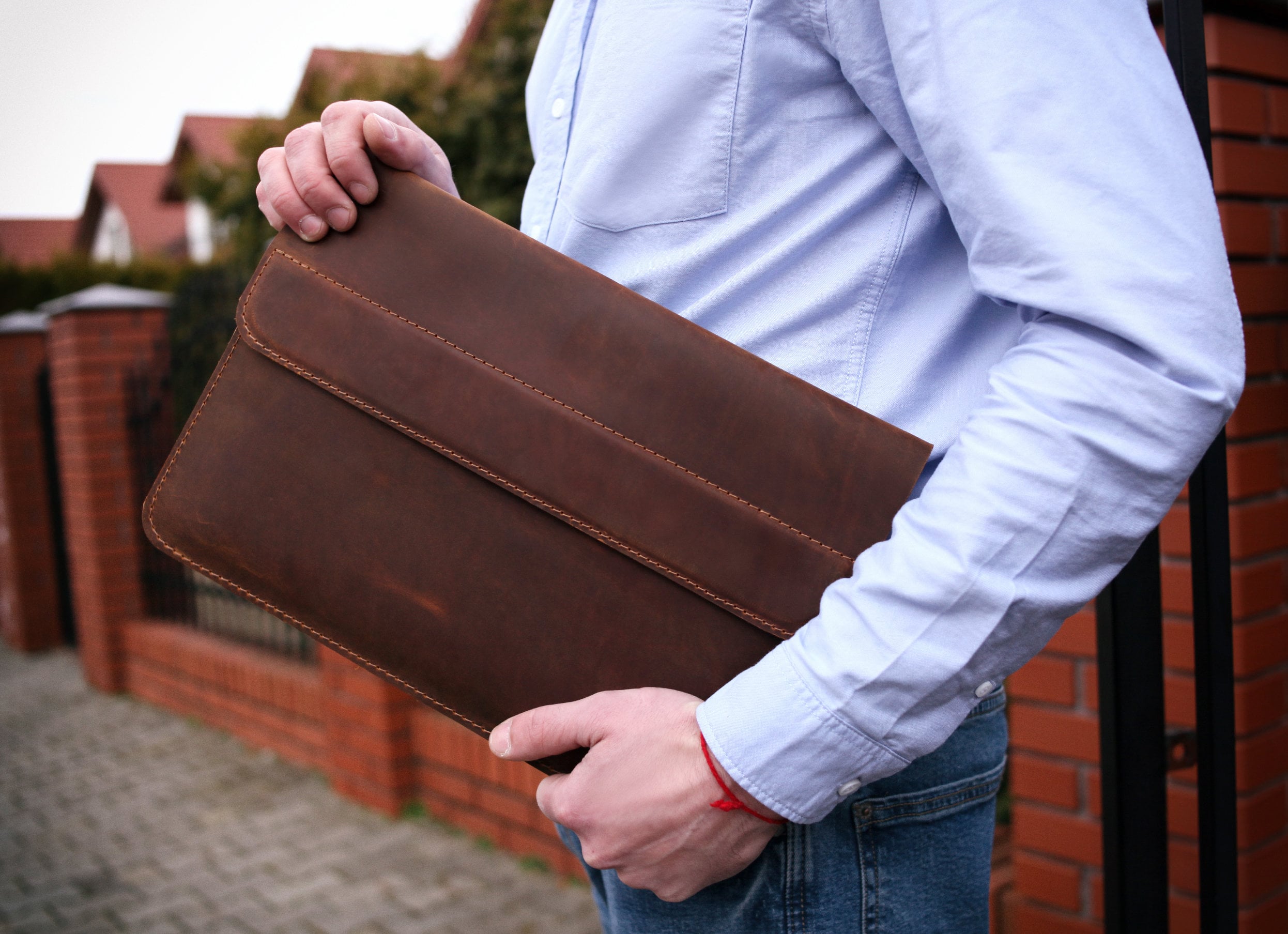 Personalized Leather Laptop Case, Leather Laptop Sleeve, MacBook Pro ...