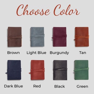 Leather Notebook, Leather Travelers Notebook, Brown Leather Notebook ...