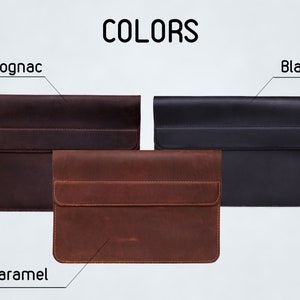 Personalized Leather Laptop Case, Leather Laptop Sleeve, MacBook Pro ...