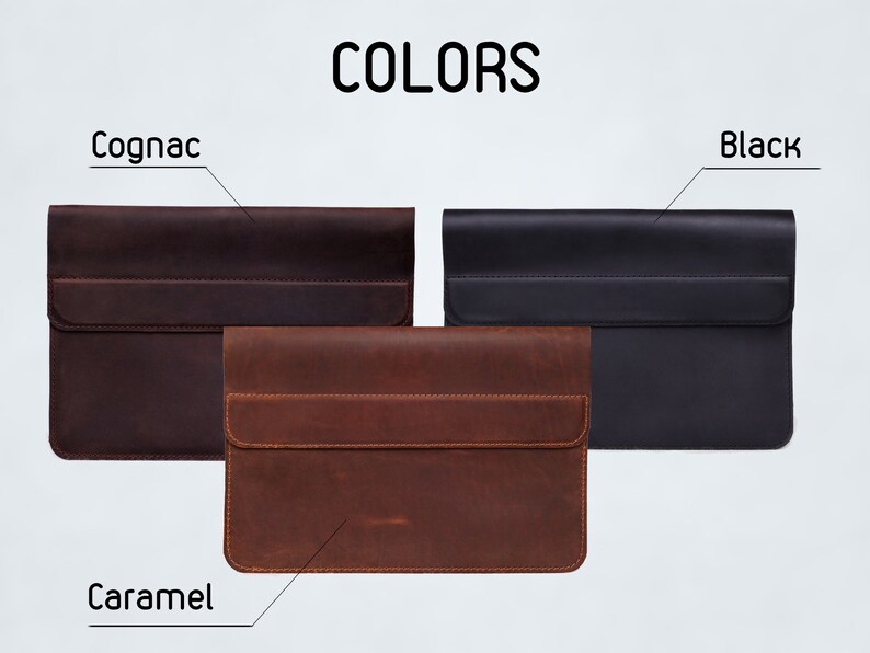 Personalized Leather Laptop Case, Leather Laptop Sleeve, MacBook Pro ...