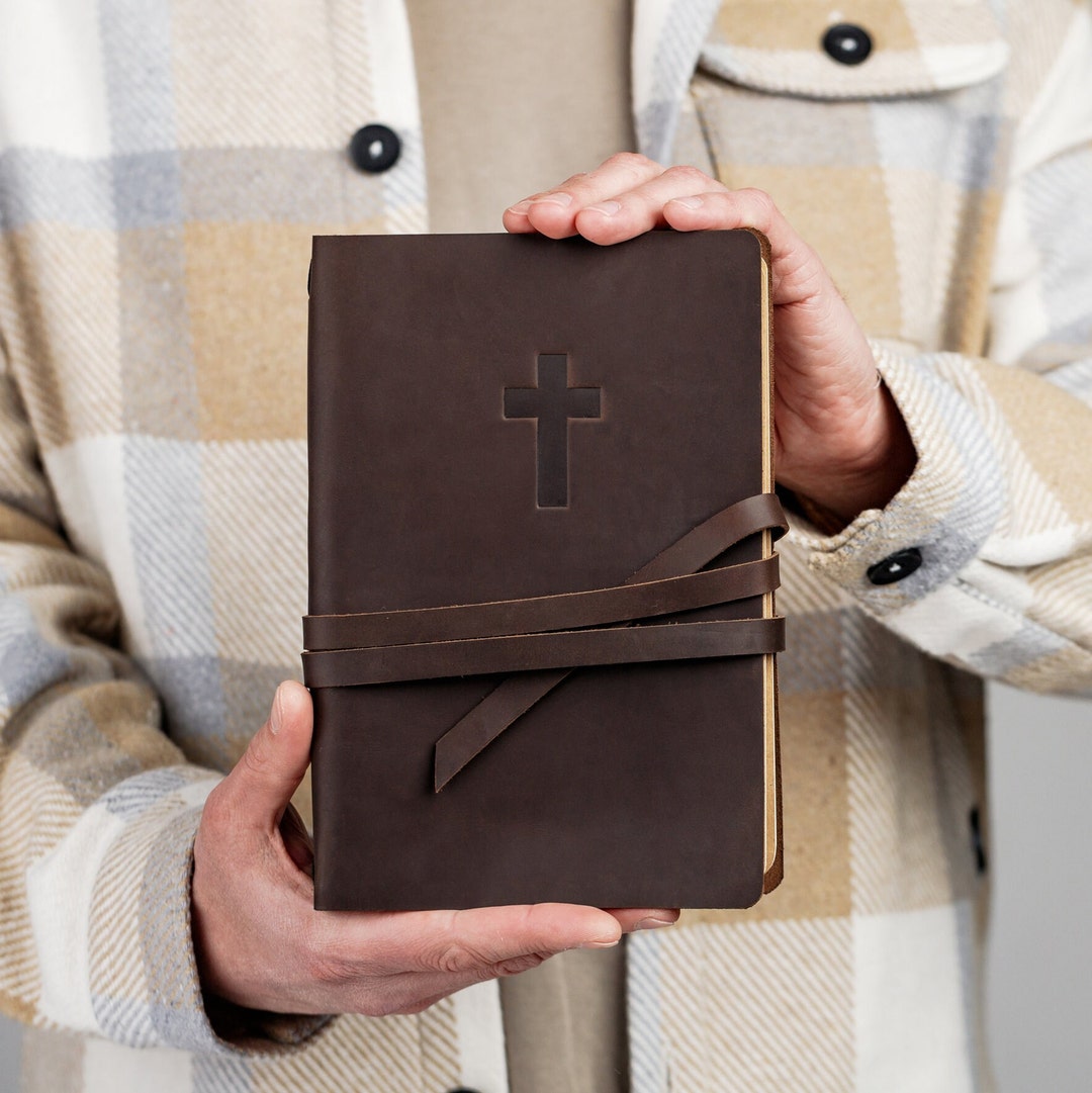 Custom Leather Religious Journal, Personalized Leather Priest Journal ...