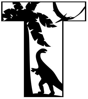 Dinosaur Letter SVG - Digital Download - Etsy