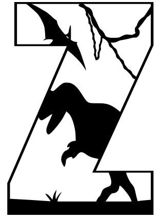 Dinosaur Letter SVG - Digital Download - Etsy