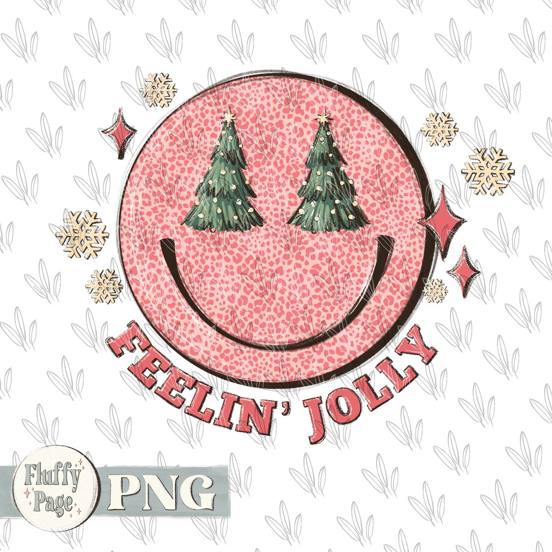 Feeling Jolly PNG, Christmas Trees, Smile Cheetah, Latte Presents ...