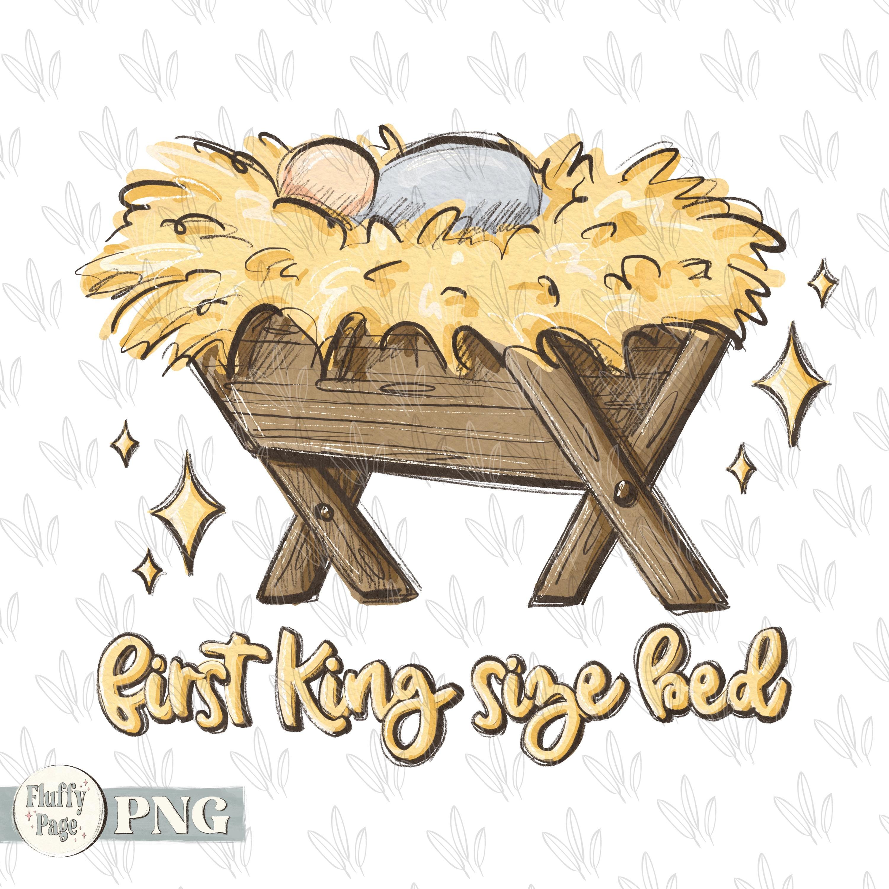 First King Size Bed PNG, Manger Crown, Baby Jesus Church Merry ...