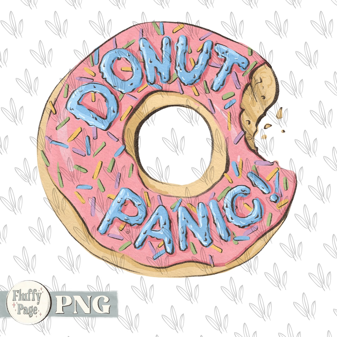 Donut Panic PNG, Cute Pink Donut, Donut Png, Street Dessert, Sweets ...