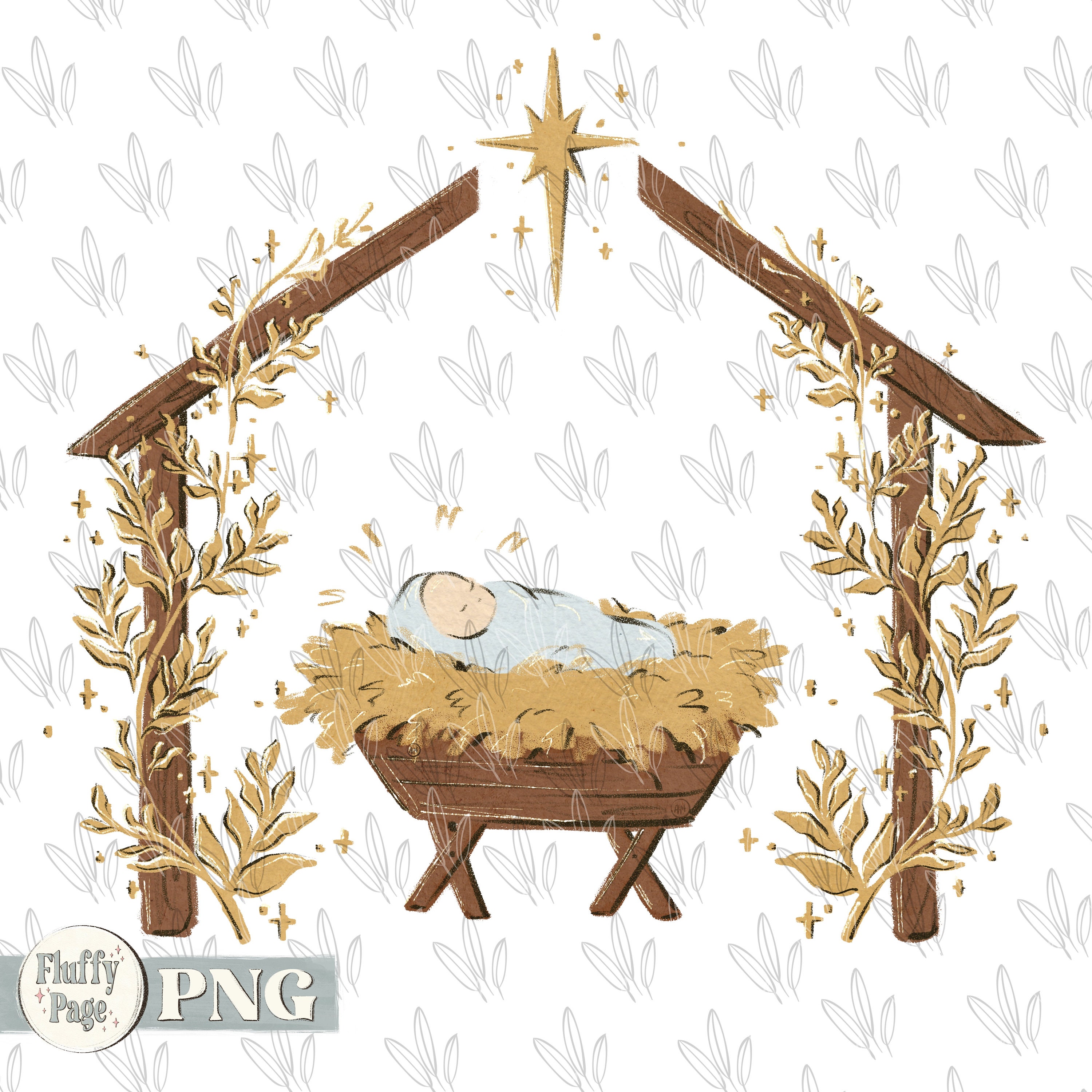 Baby Jesus in Manger PNG, Christian Christmas, Jesus is the Reason ...