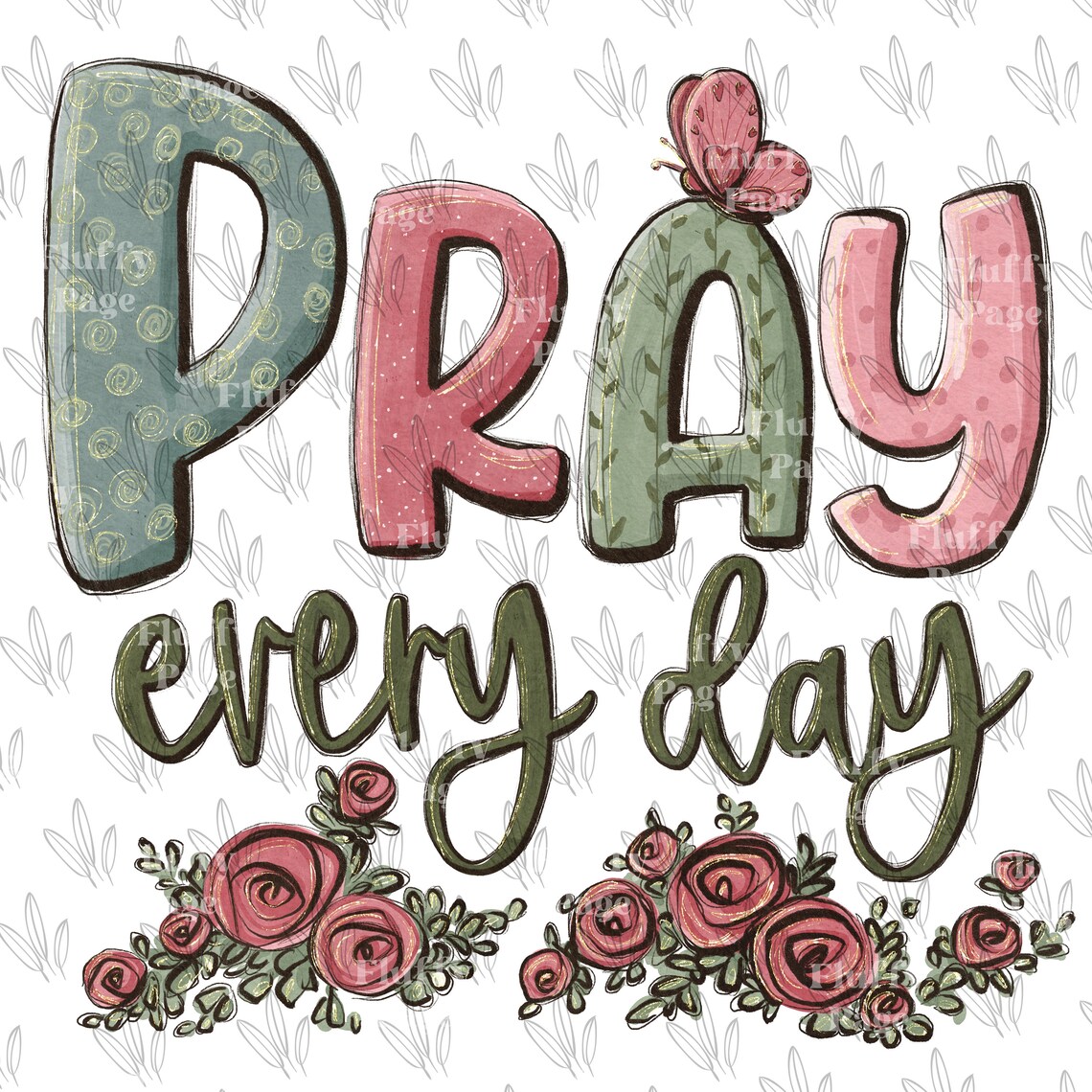 Pray Every Day PNG, Inspirational Christian Jesus Religious, Bible ...