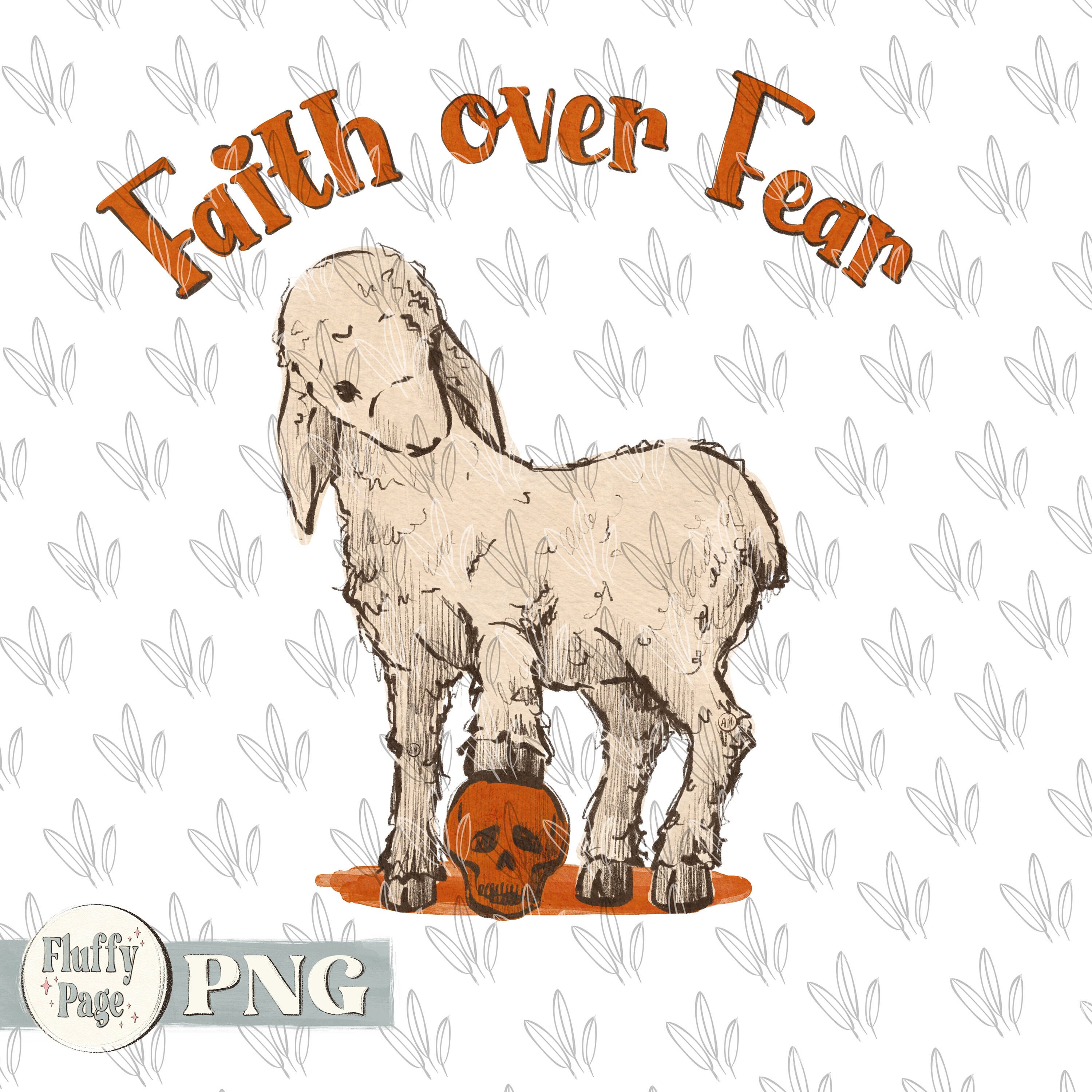 Faith Over Fear PNG Christian Religious Autumn Thanksgiving - Etsy