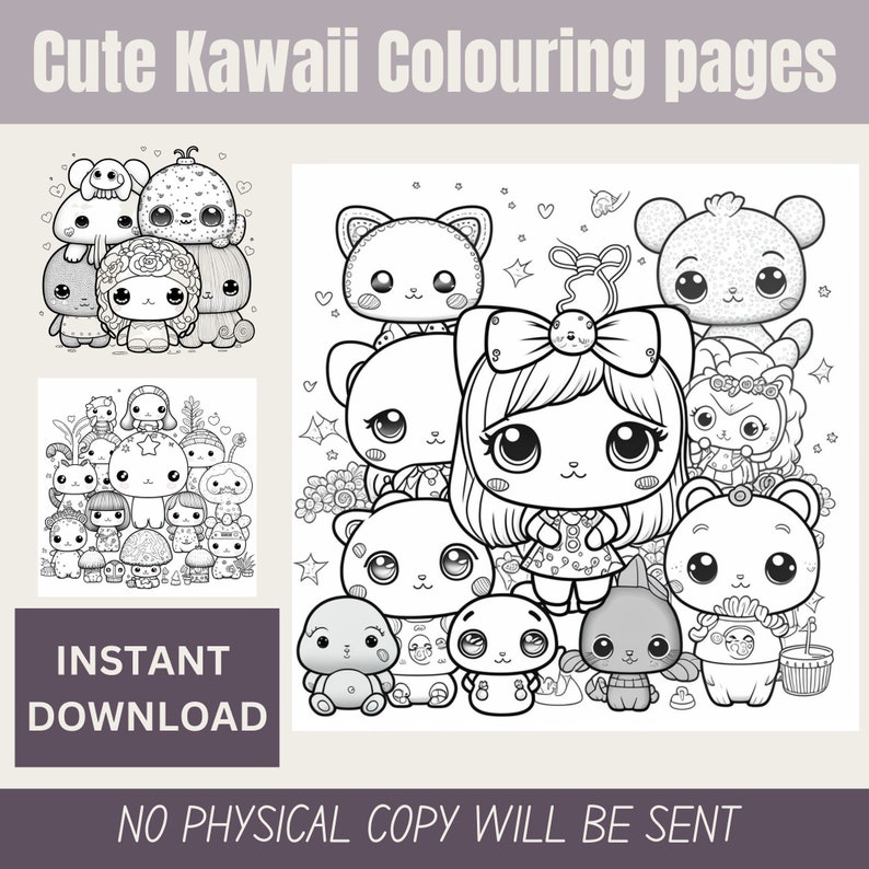 Kawaii Coloring Pages, Kawaii Colouring Pages, Cute Kawaii Colouring ...
