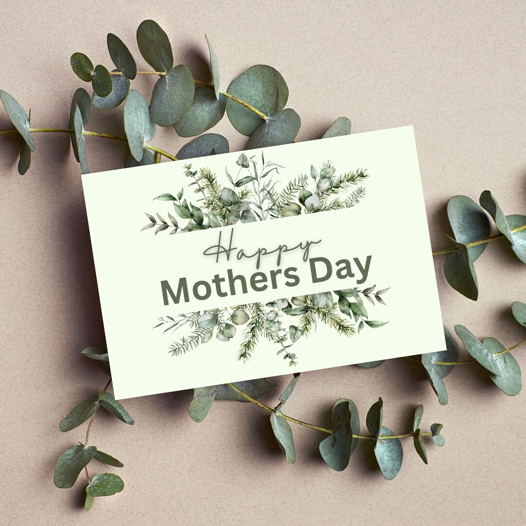 Printable Mothers Day Card Digital Download Mum Mothers Day Card