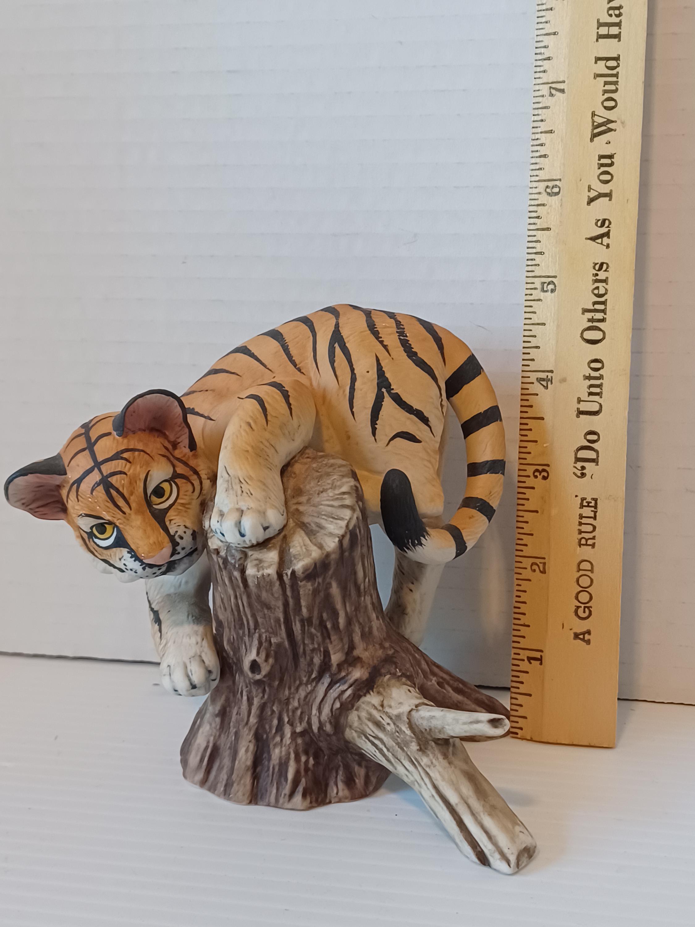 ANDREA BY SADEK 5" Tiger Cub Porcelain Bisque Figurine 1989 #1474 - Etsy