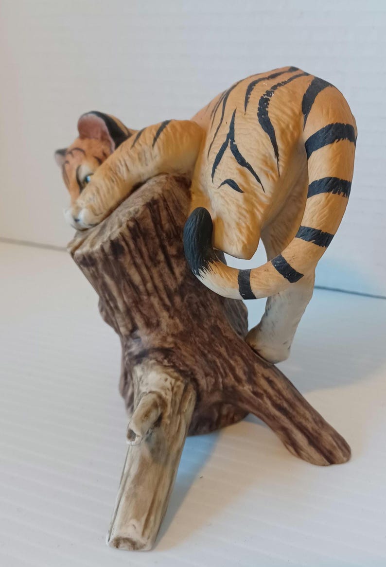 ANDREA BY SADEK 5" Tiger Cub Porcelain Bisque Figurine 1989 #1474 - Etsy