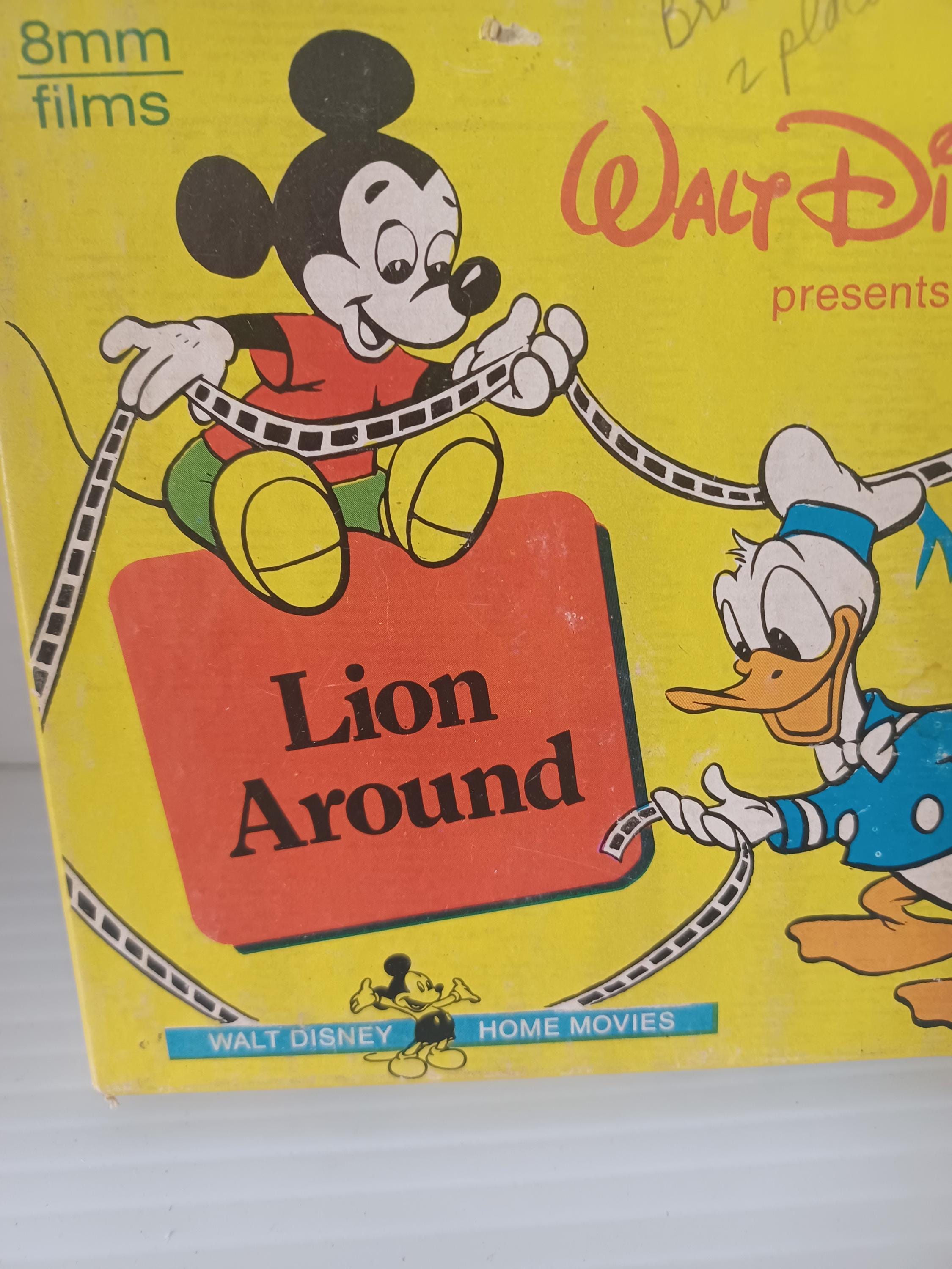 Walt Disney 8mm Film Silent B/W 1413 Mickey & Donald - Lion Around ...
