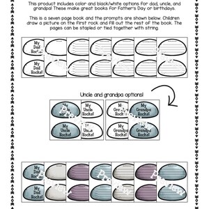 My Dad Rocks- Father's Day Book - Etsy