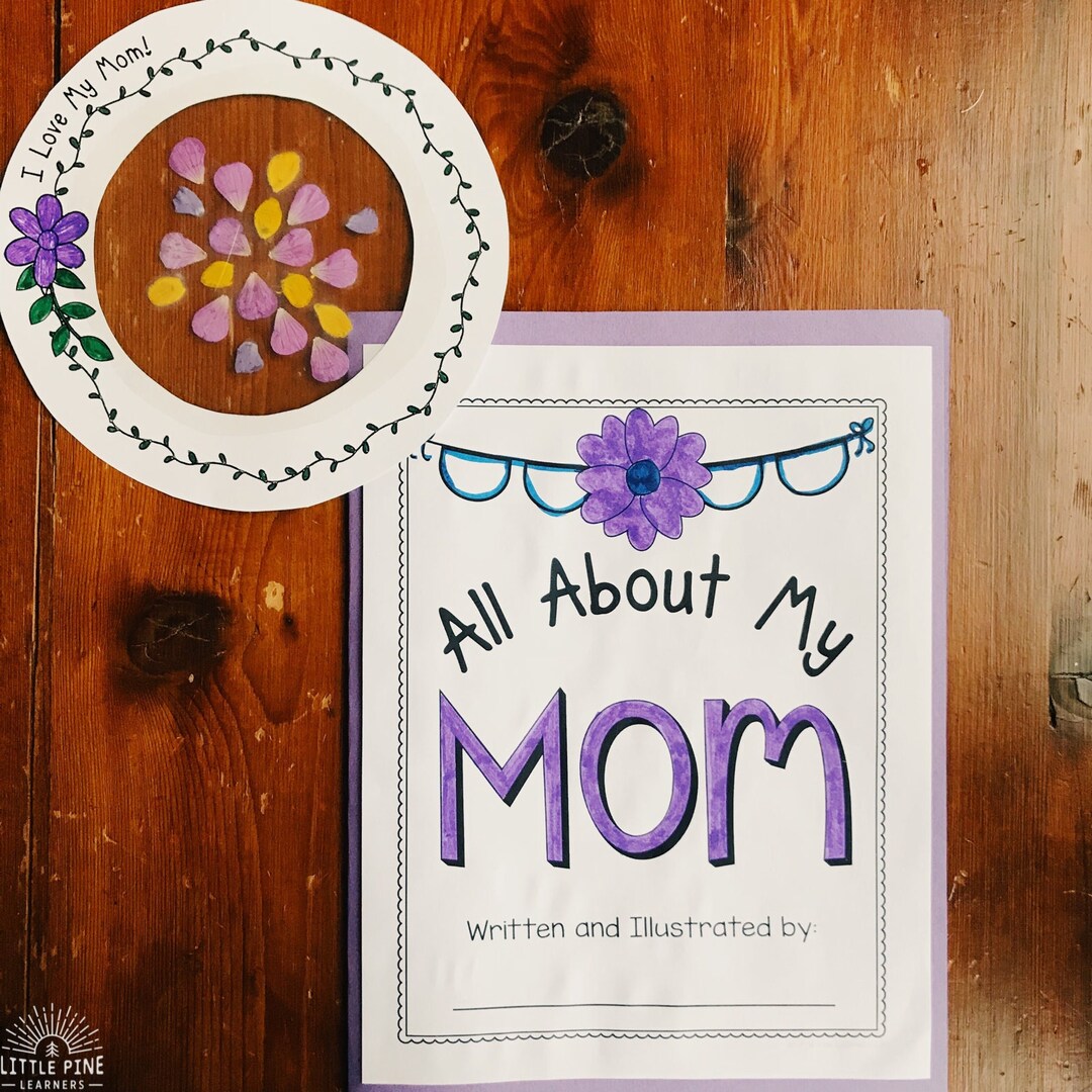 Mother's Day Interview Book and Nature Sun Catcher Template - Etsy