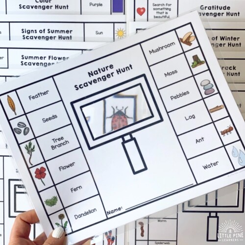 Printable Egg Carton Nature Scavenger Hunt Kids Nature - Etsy