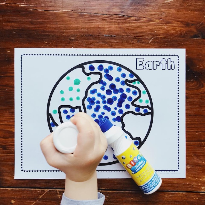 Earth Day Playdough and Loose Parts Mats - Etsy