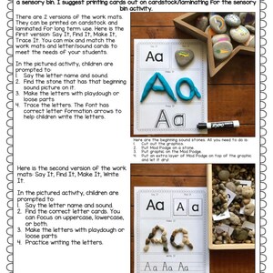 Say It, Find It, Make It, Write It- With Letter Cards and Beginning ...