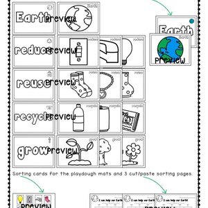 Earth Day Playdough and Loose Parts Mats - Etsy