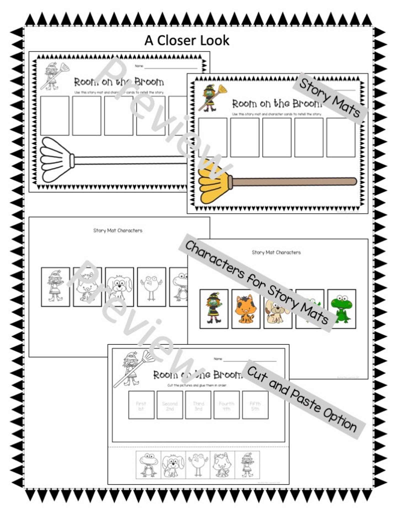 Room on the Broom Printable Activities - Etsy