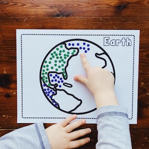 Earth Day Playdough and Loose Parts Mats - Etsy