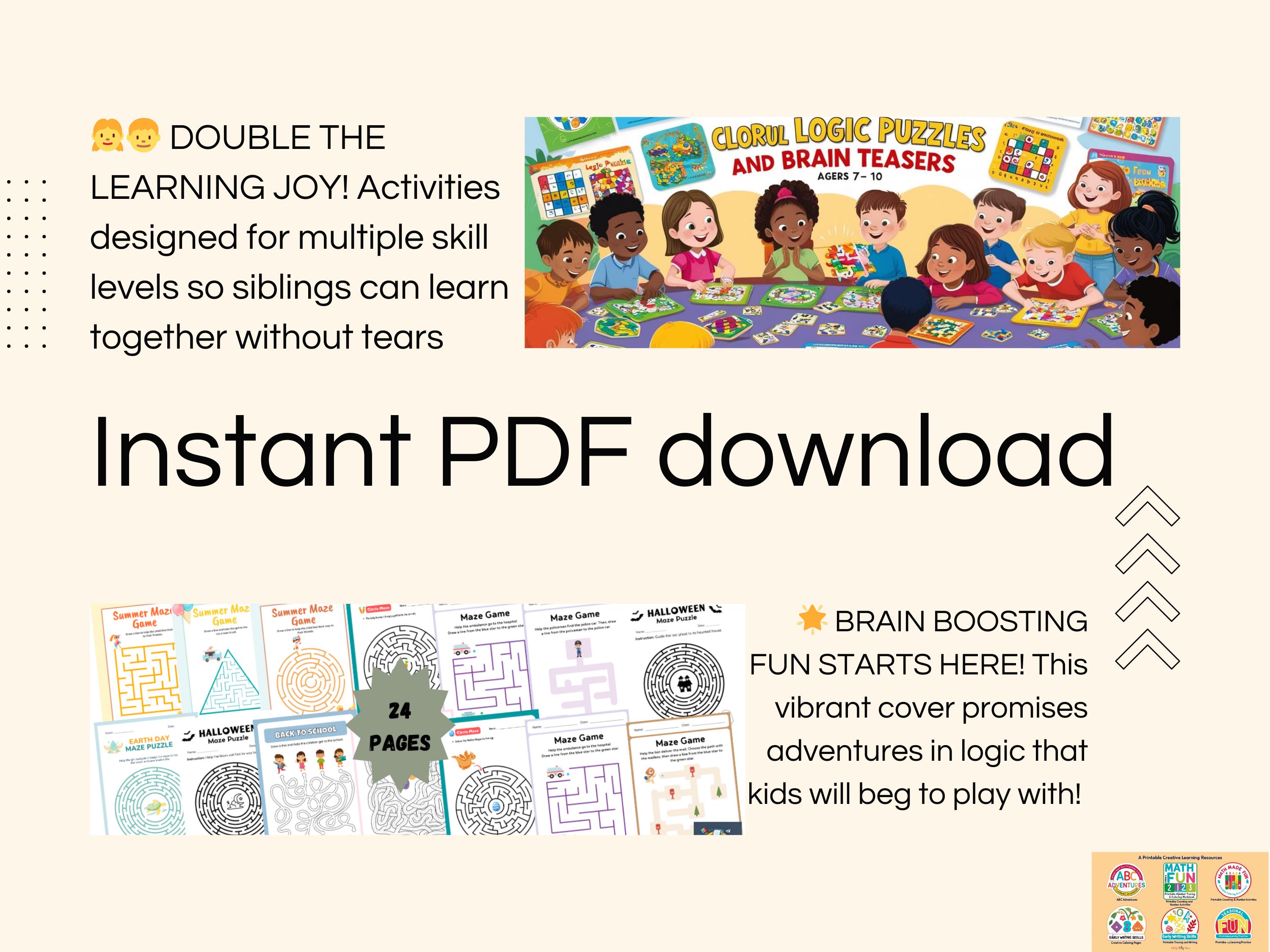 Critical Thinking Kids: Logic Puzzles & Brain Teasers (ages 7-10) Give ...