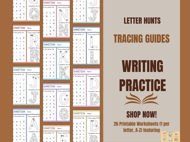 Letter A-Z Hunt Printables | Alphabet Recognition & Tracing Worksheets ...