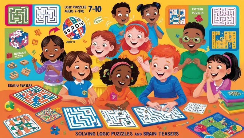 Critical Thinking Kids: Logic Puzzles & Brain Teasers (ages 7-10) - Etsy