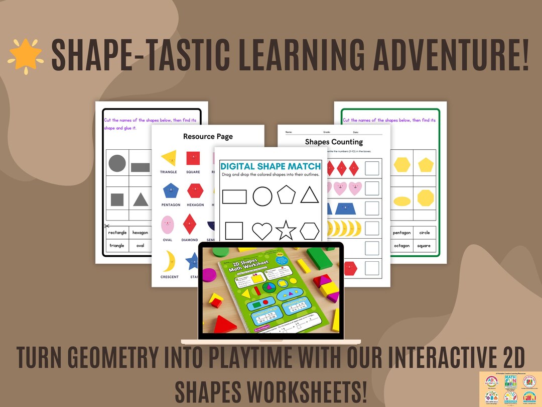 Shapes Math Worksheets | Printable Activities | Preschool ...