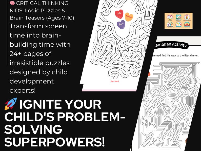 Critical Thinking Kids: Logic Puzzles & Brain Teasers (ages 7-10) Give ...