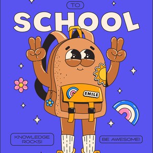 4 Printable back to School Posters - Etsy